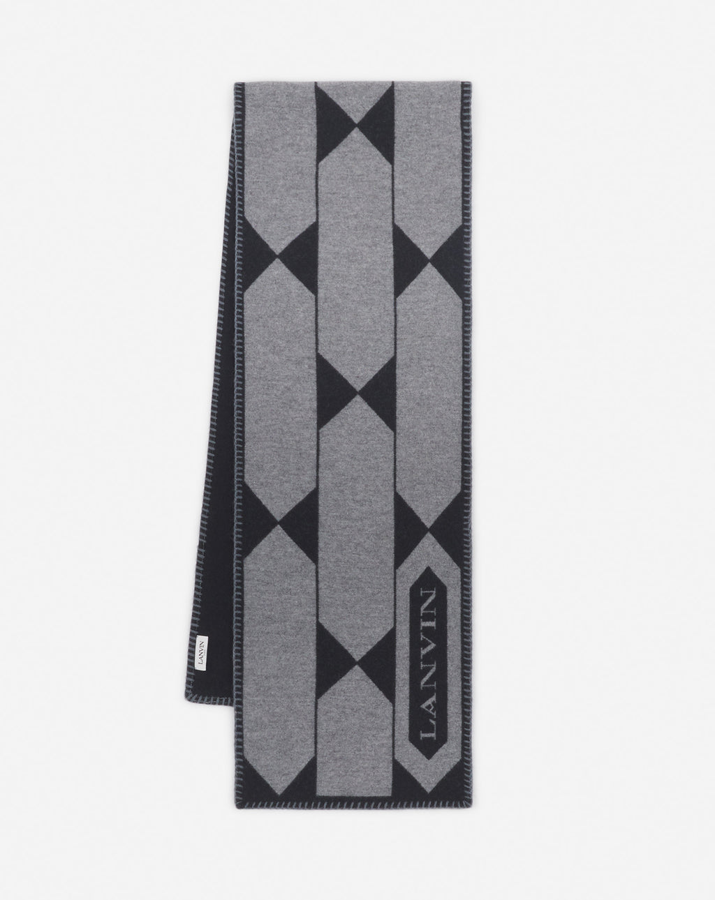 Lanvin Label Scarf In Wool | Lanvin